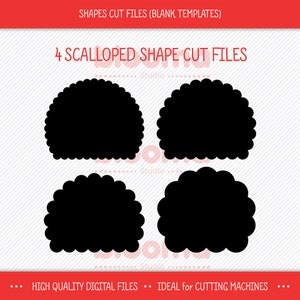 Scalloped Shape SVG, Scalloped Half Circle Svg, Scalloped Tag Svg ...