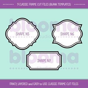 Classic Frames SVG, Labels Svg, Tags Svg, Layered Frame Svg, Decorative ...