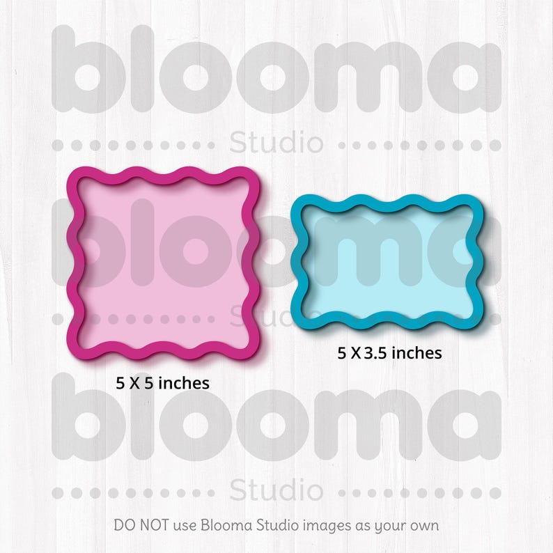 Wavy Frame Svg, Wavy Invitation Svg Bundle, Wavy Shapes Svg, Wavy Edge ...