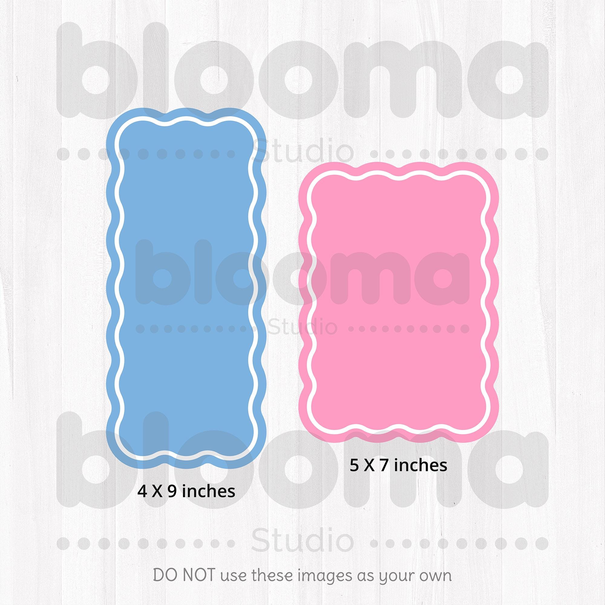 Wavy Invitation Svg, Wavy Frame Svg, Wavy Frame Clipart, Wavy Shapes ...