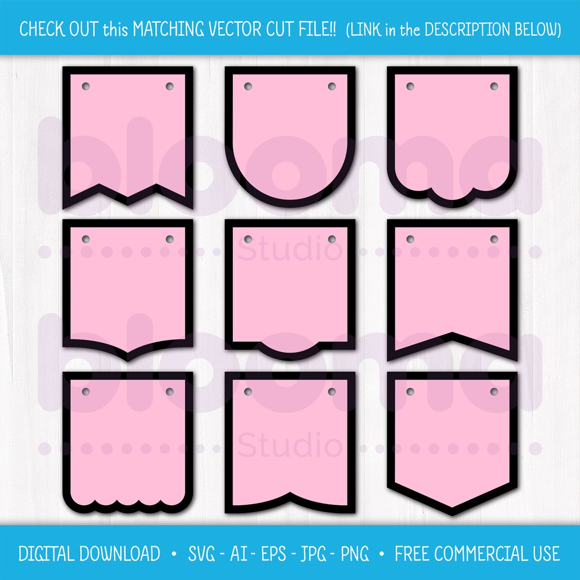 Bunting SVG Bunting Banner Svg Scallop Banner Svg Bunting - Etsy