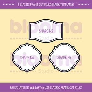 Classic Frames SVG, Sign Svg, Layered Frames Svg, Laser Cut File, Frame ...