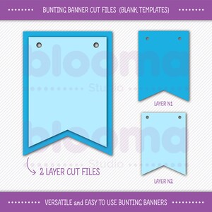 Banner SVG, 2 Layers, Banner Flag Svg, Birthday Banner Svg, Cake Banner ...