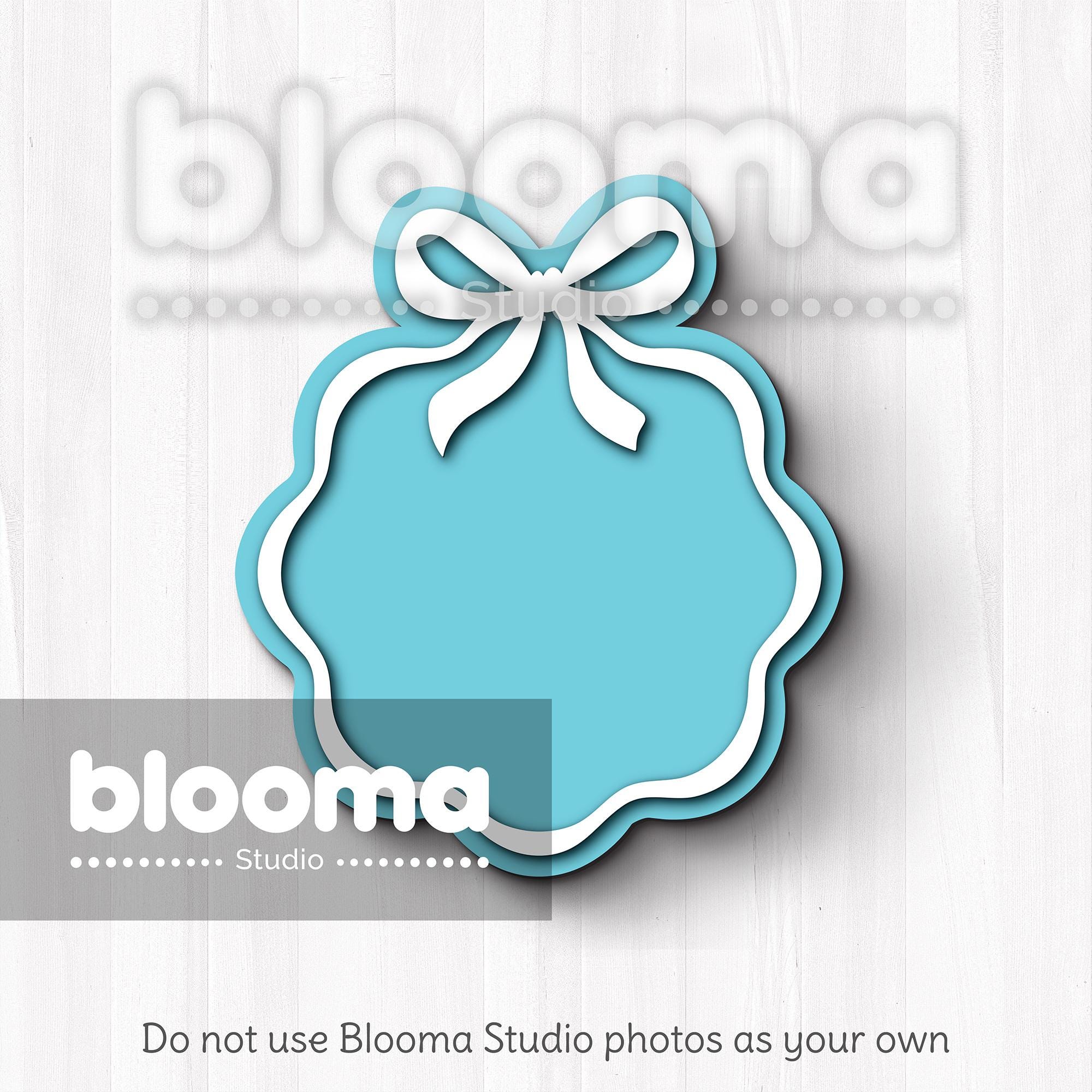 Ribbon Bow Name Sign Svg, Birth Annoucement Sign Laser Cut File ...