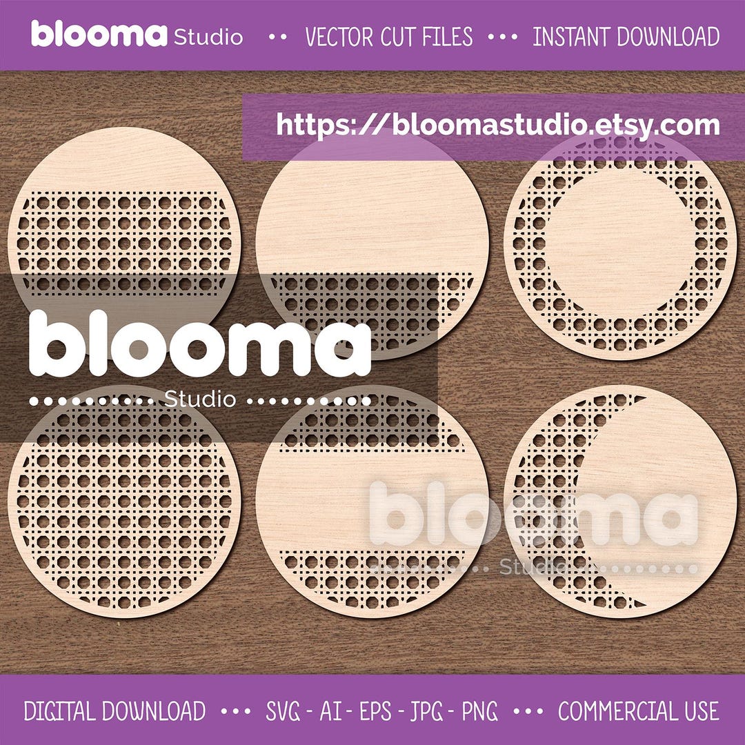 Rattan Name Sign SVG, Round Door Sign Svg, Welcome Sign Svg, Name Sign ...