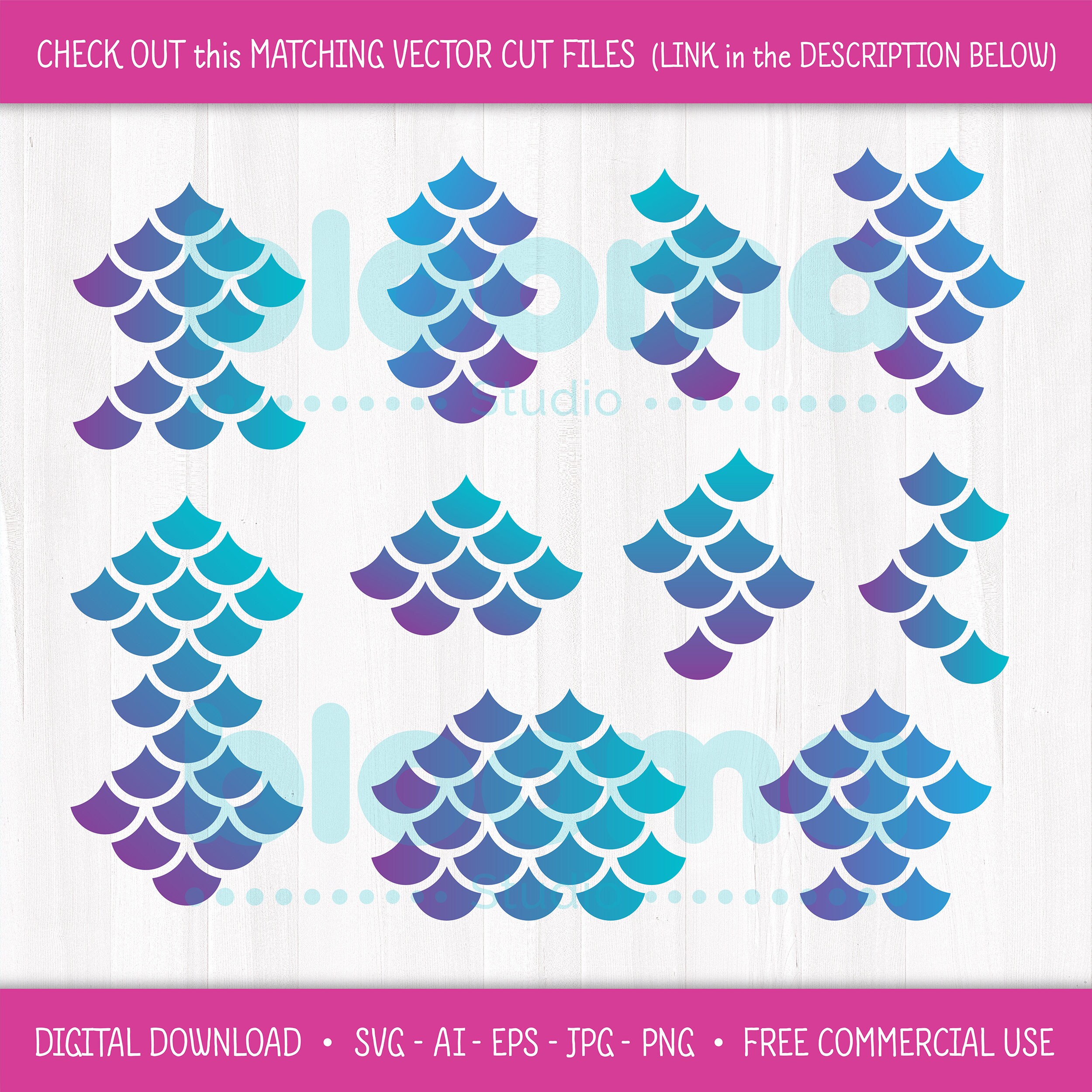 Mermaid Banner SVG, Birthday Banner Svg, Layered Files, Laser Cut Files ...