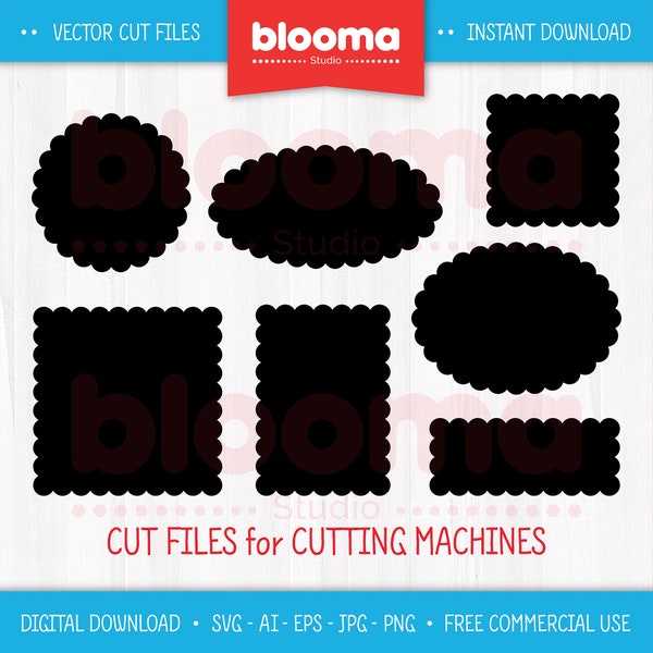 Oval Scallop Circle - Etsy