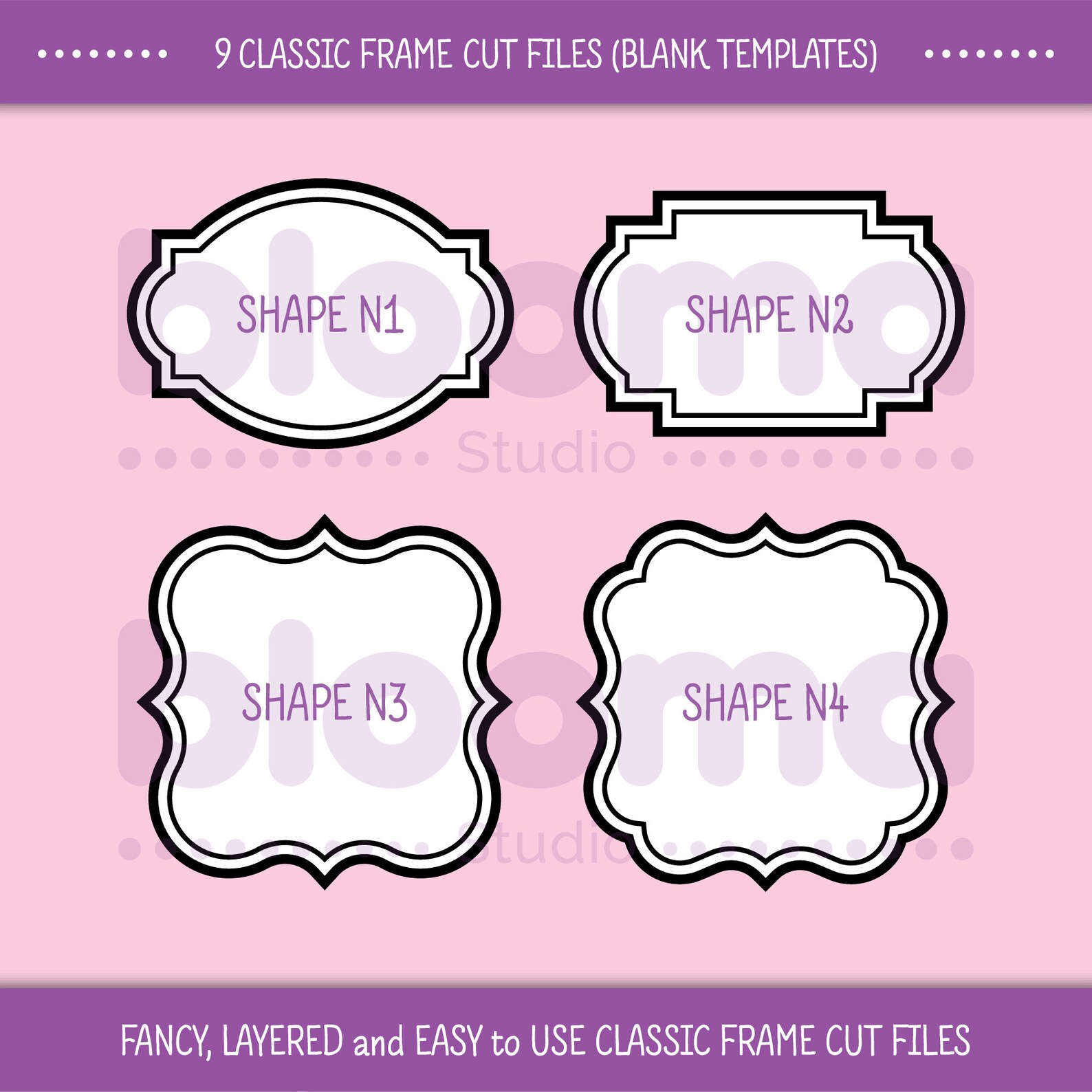 Classic Frames SVG Labels Svg Sign Svg Decorative Frames - Etsy