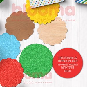 Scallop Circle SVG, Scallop Shape Digital, Scallop Tag Svg, Scalloped ...