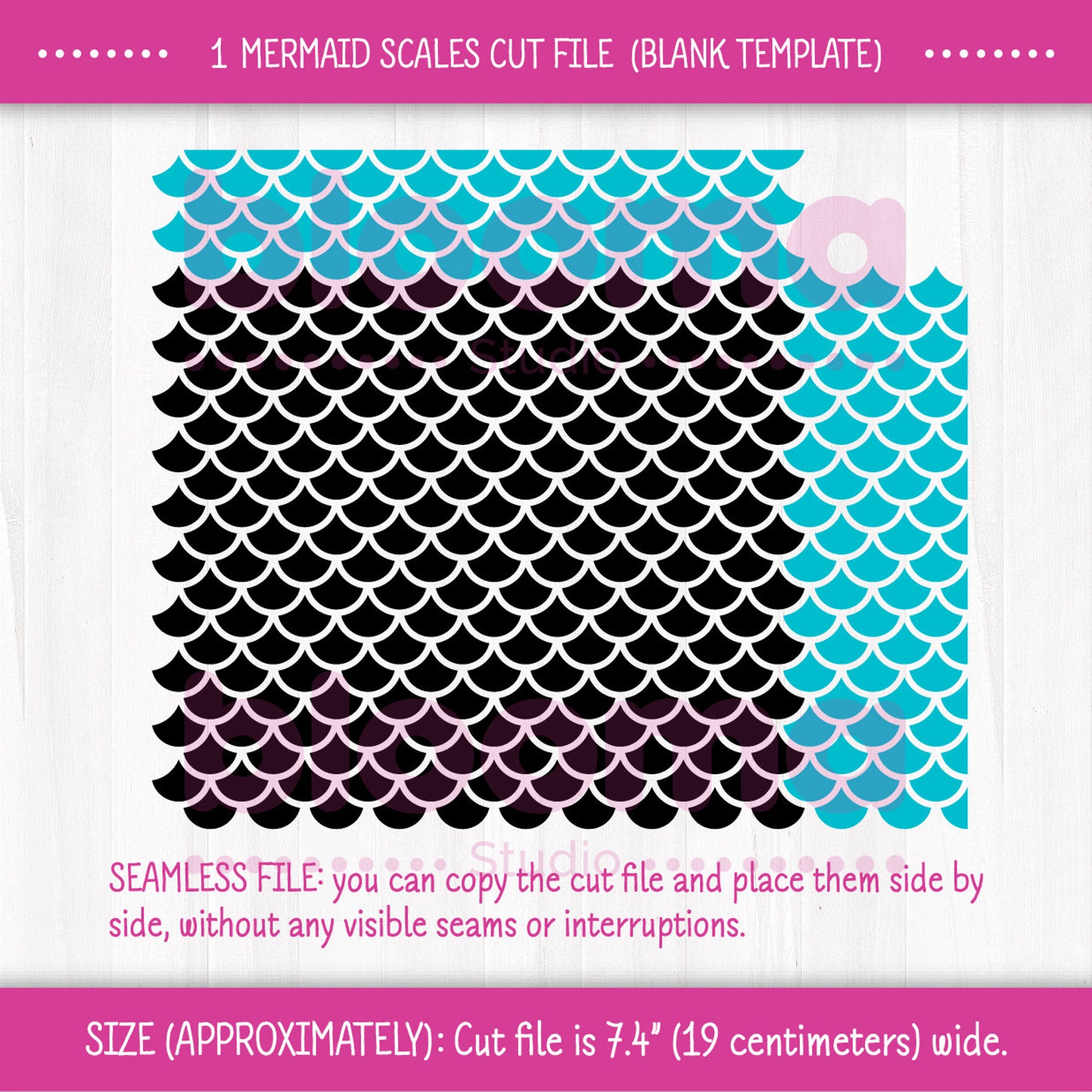 Mermaid Scales SVG, Mermaid Scales Pattern, Seamless File, Scales ...