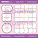 Frame PNG Clipart Set, Label Png, Printable Digital Frame, Decorative ...