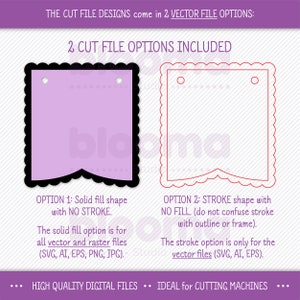 Scallop Banner SVG, 2 Layers, Bunting Banner Svg, Bunting Flag Clipart ...