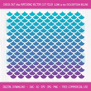Mermaid Scales SVG Bundle, Mermaid Scales Pattern, Scales Template ...