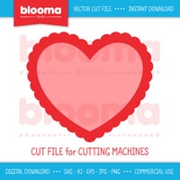 Ruffled Heart - Etsy