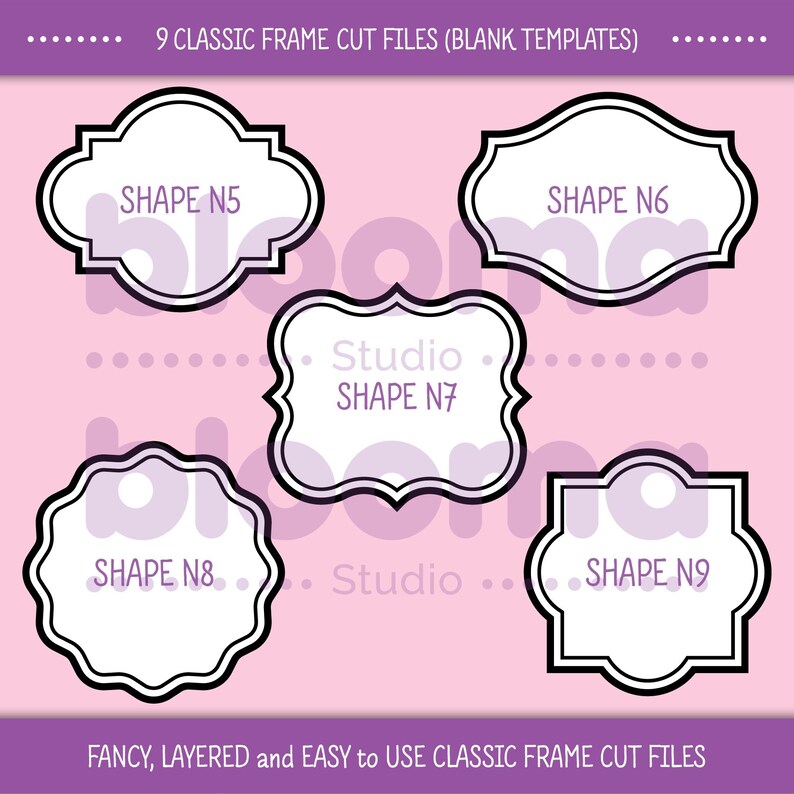 Classic Frames SVG, Labels Svg, Sign Svg, Decorative Frames, Frame ...