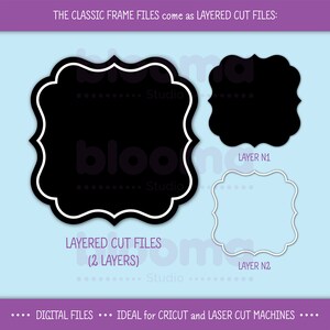 Classic Frames SVG Label Svg Frame Clipart Tag Svg Frame - Etsy