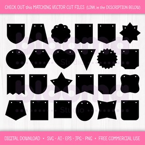 Scallop Banner SVG, 2 Layers, Bunting Banner Svg, Bunting Flag Clipart ...