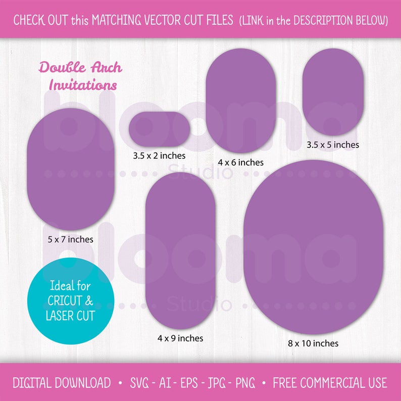 Wave Invitations SVG Scallop Invitation Template Wave Invite - Etsy