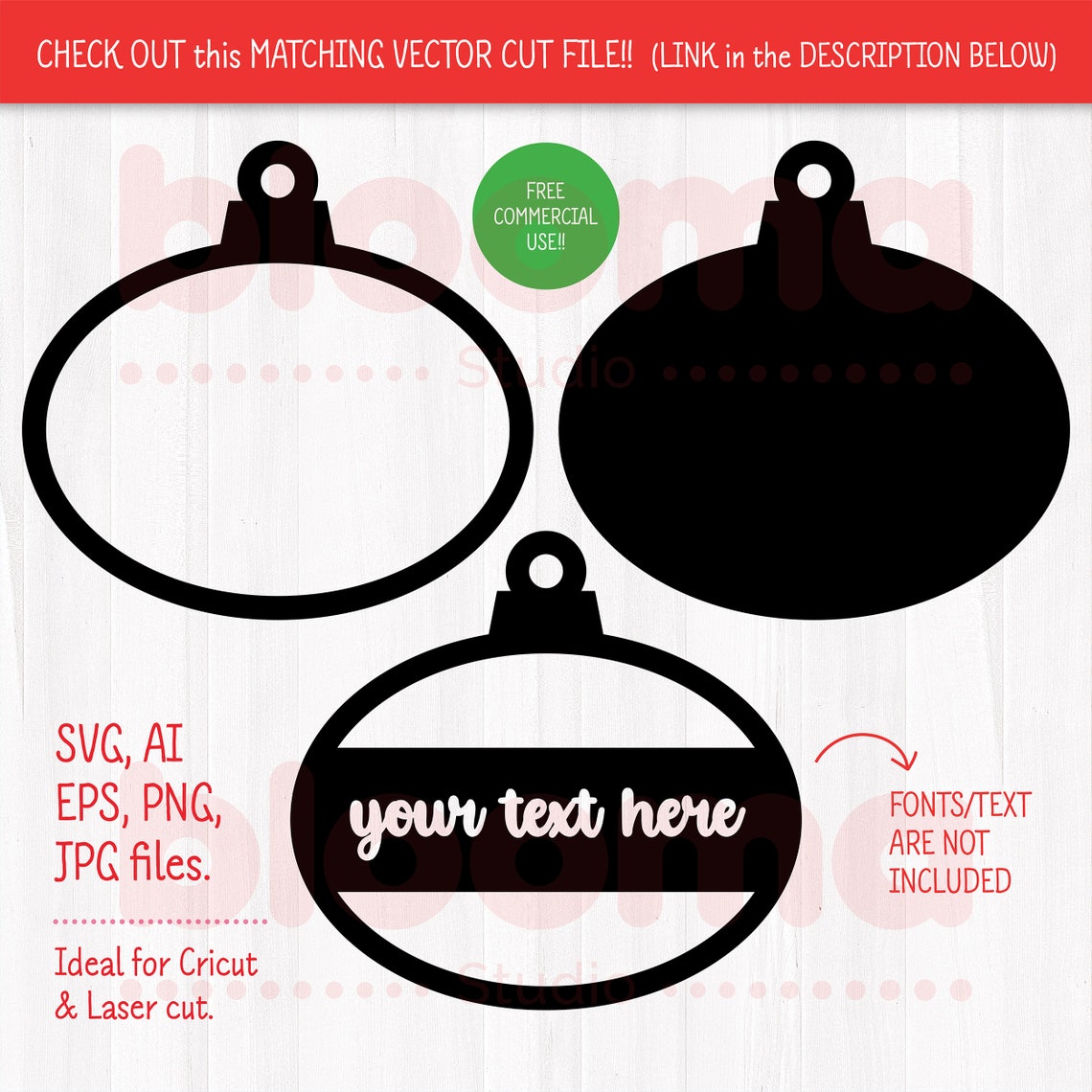 Round Ornament SVG Christmas Ornament SVG Tree Ornament Svg | Etsy