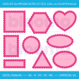 Scalloped Heart SVG, Heart Frame PNG, Valentines Day Svg, Scalloped ...
