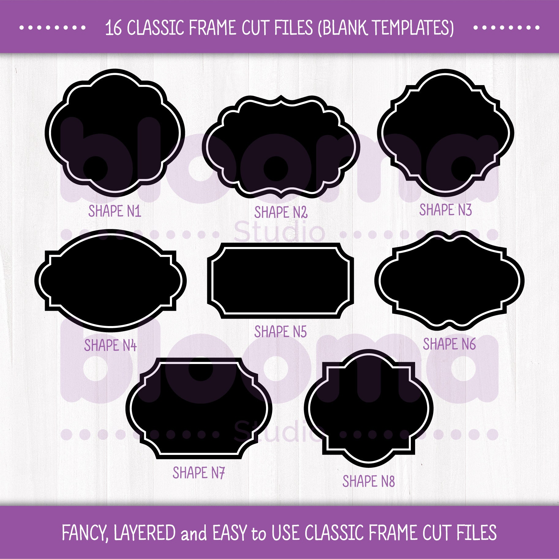 Classic Frames SVG, Label Svg, Frame Clipart, Tag Svg, Frame Template ...