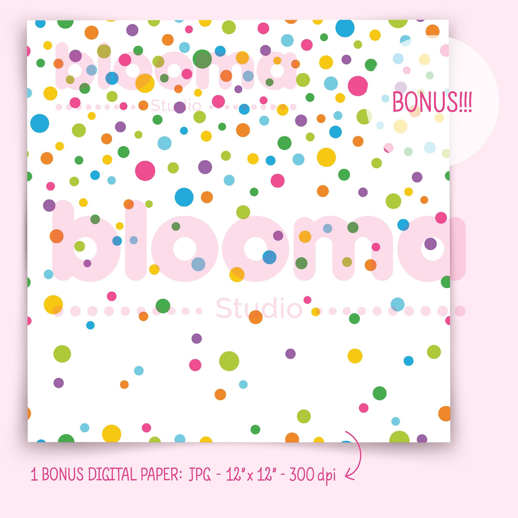 Rainbow Digital Paper, Rainbow Seamless File, Bright Color Pattern ...