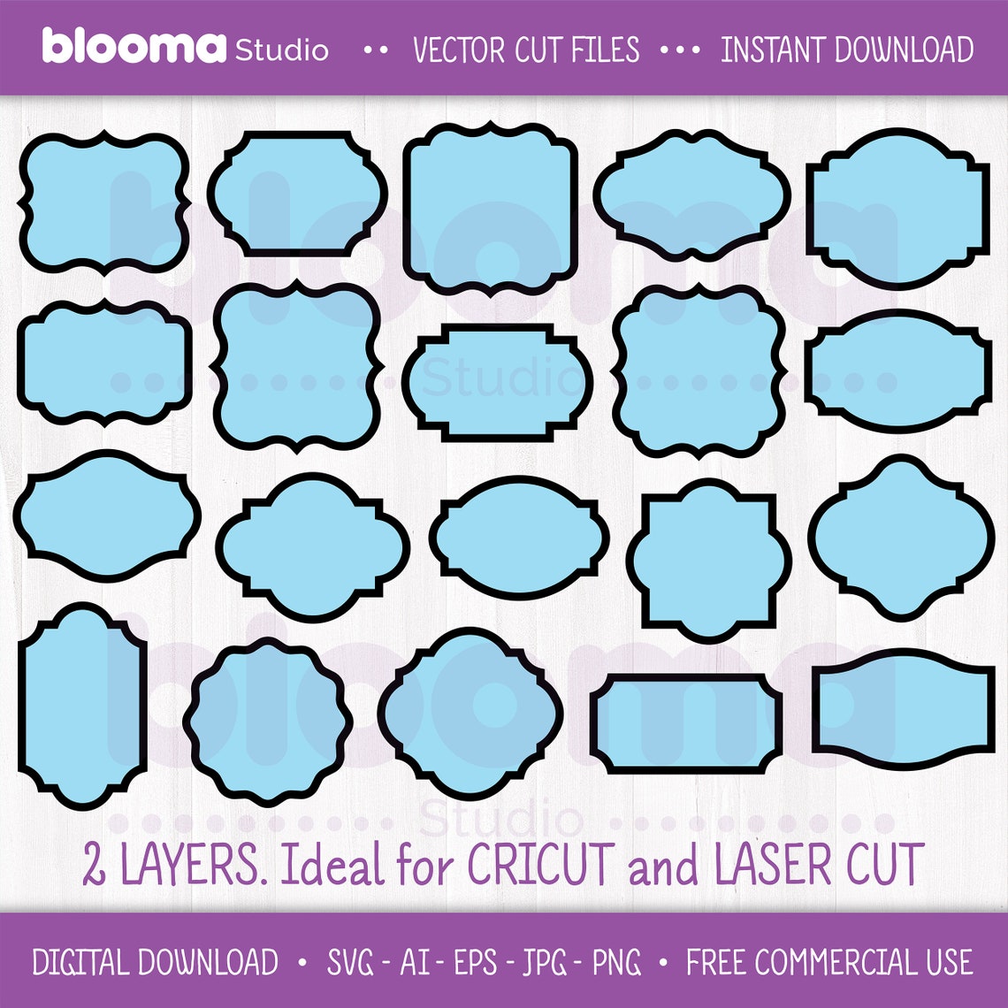 Frames SVG Signs Svg Labels Svg Tags Svg Frame Template - Etsy Australia