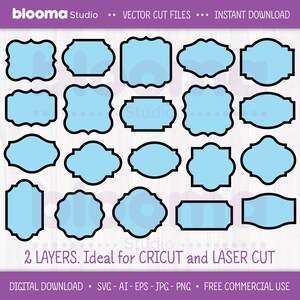 Frames SVG Signs Svg Labels Svg Tags Svg Frame Template - Etsy