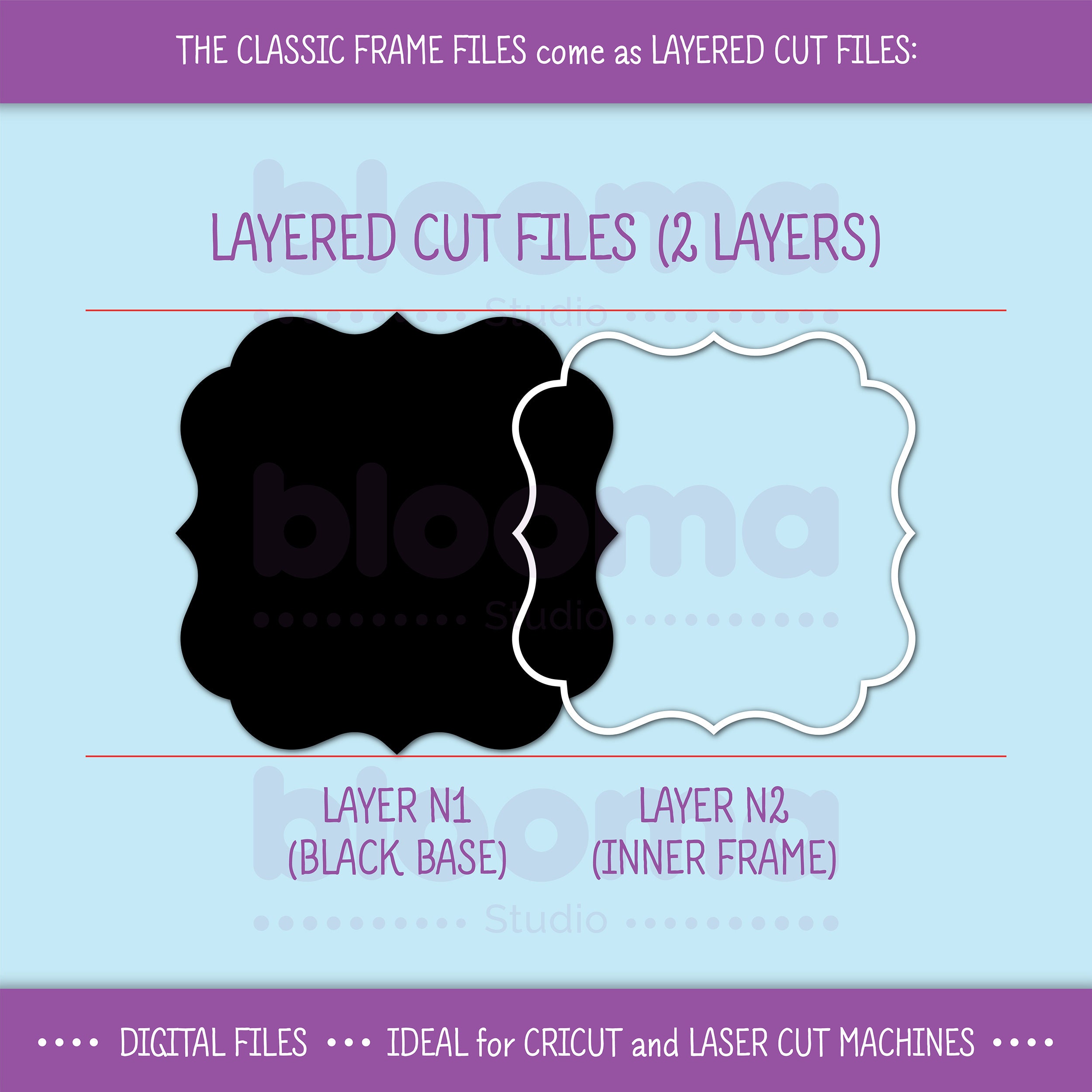 Classic Frames SVG Labels Svg Tags Svg Decorative Frame - Etsy