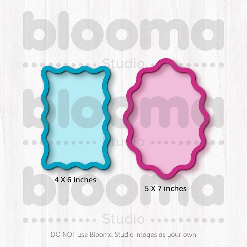 Wavy Frame Svg, Wavy Invitation Svg Bundle, Wavy Shapes Svg, Wavy Edge ...