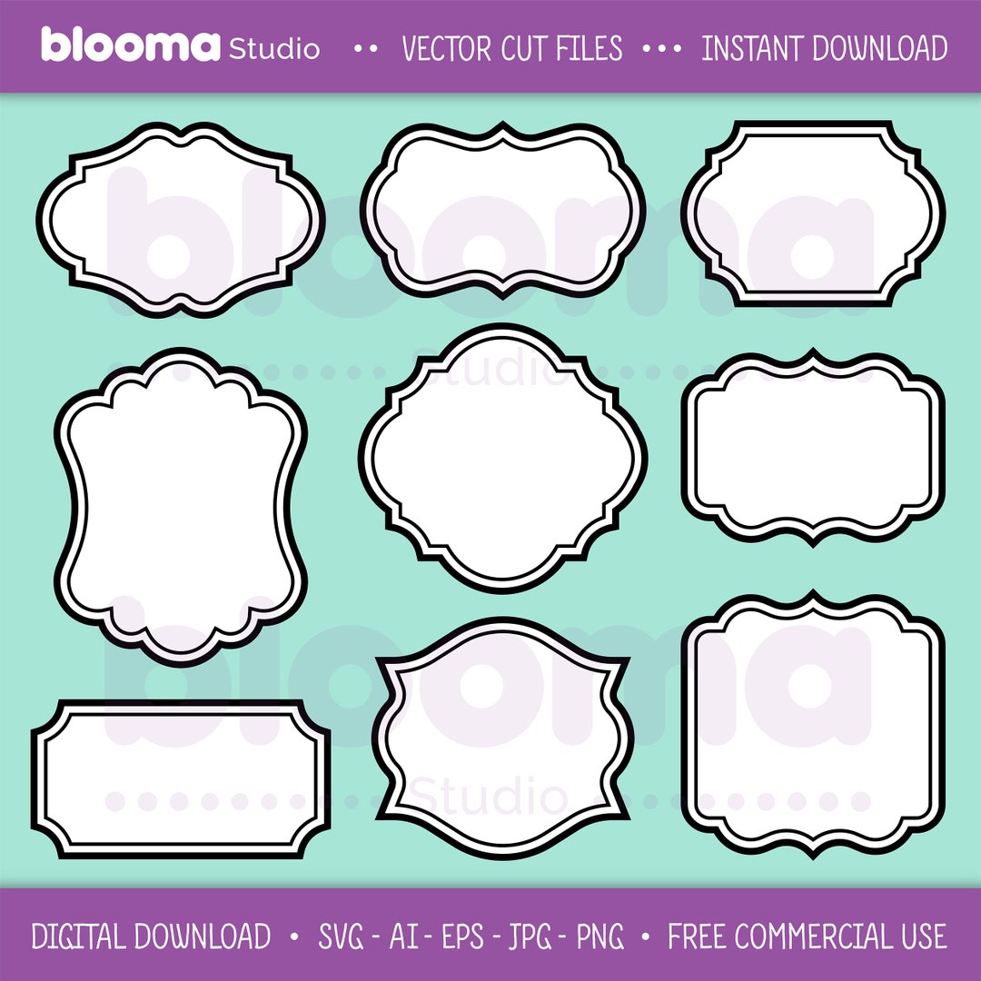 Classic Frames SVG, Labels Svg, Tags Svg, Layered Frame Svg, Decorative ...