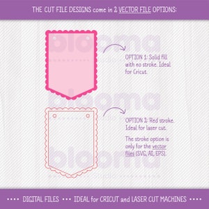 Scallop Banner SVG 2 Layers Bunting Svg Bunting Flag - Etsy