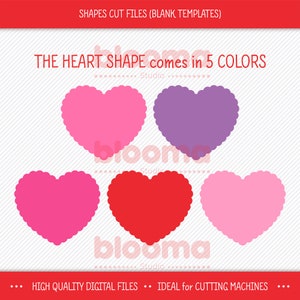 Scalloped Heart SVG, Heart Frame Svg, Valentines Day Svg, Heart Shape ...