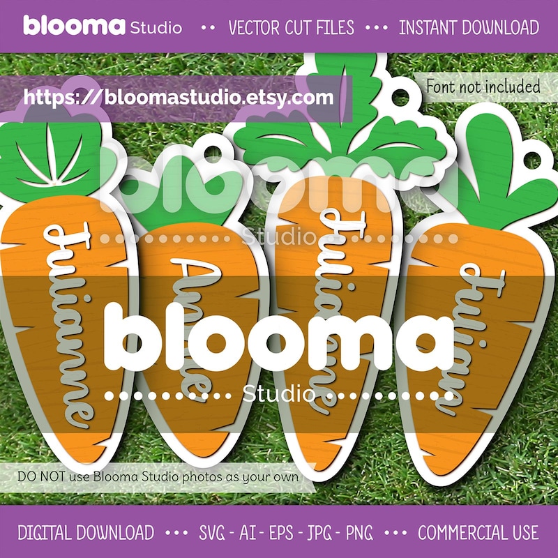 Carrot Laser Files - Etsy