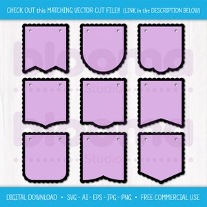Scalloped Banner Svg, Party Banner PNG, Banner Flag Svg, Birthday ...