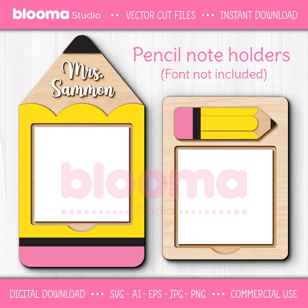 Porte-notes svg, cadeau personnalisé pour enseignant, appréciation de l ...