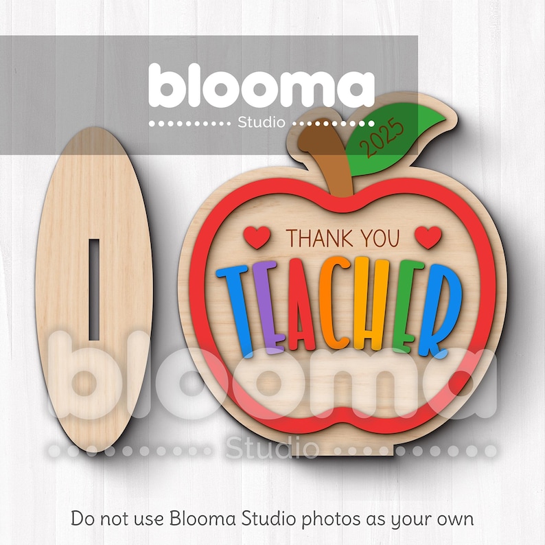 Teacher Apple Desk Nameplate SVG, Laser Cut File, Digital Download ...