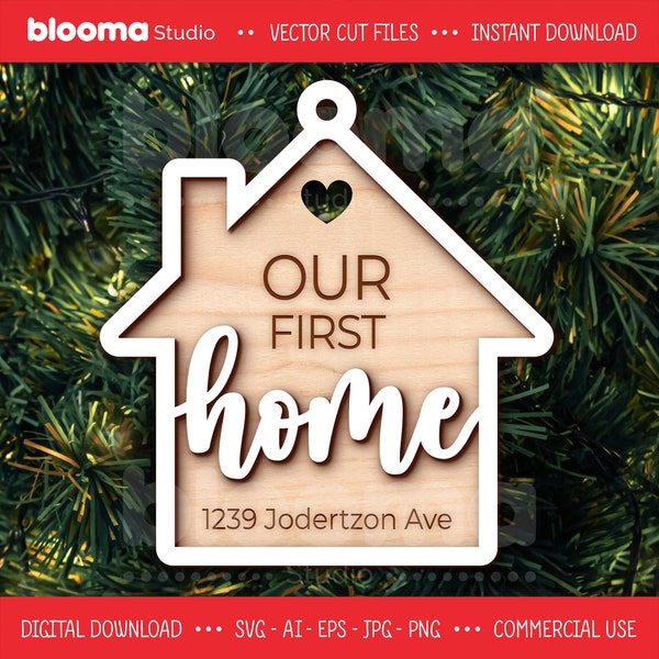 First House Ornament - Etsy