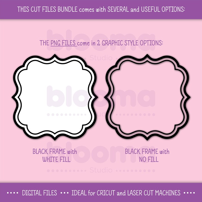 Classic Frames SVG Labels Svg Sign Svg Decorative Frames - Etsy