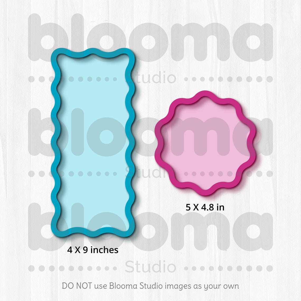 Wavy Frame Svg, Wavy Invitation Svg Bundle, Wavy Shapes Svg, Wavy Edge ...