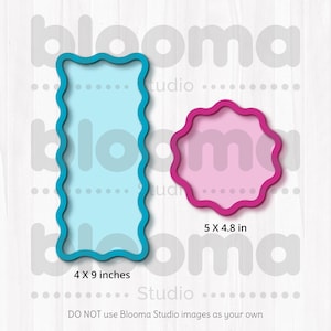 Wavy Frame Svg, Wavy Invitation Svg Bundle, Wavy Shapes Svg, Wavy Edge ...