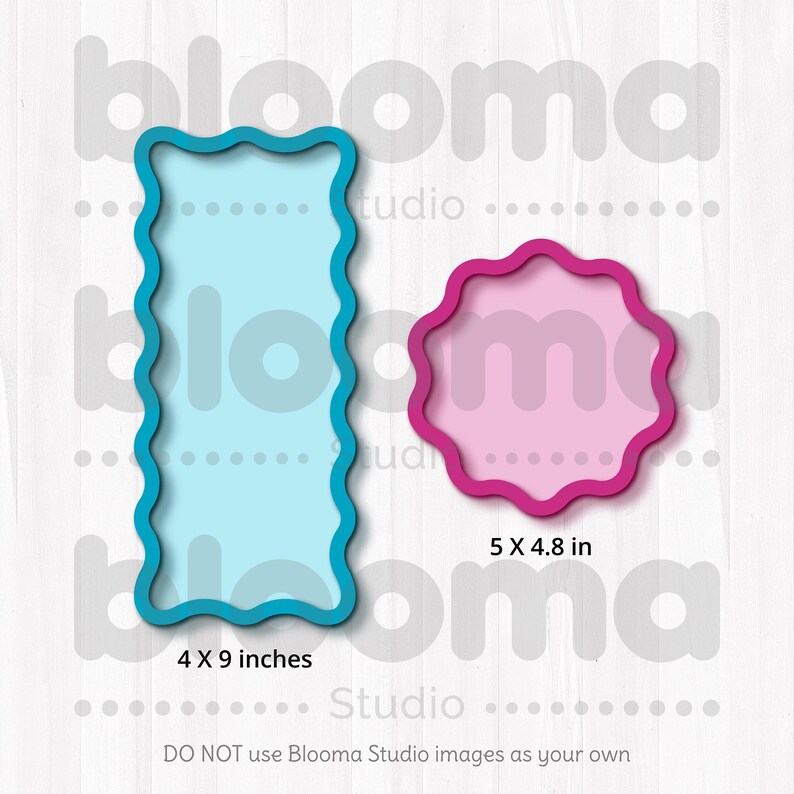 Wavy Frame Svg, Wavy Invitation Svg Bundle, Wavy Shapes Svg, Wavy Edge ...
