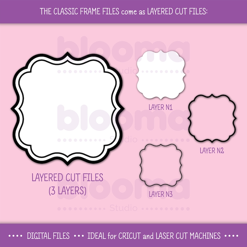 Classic Frames SVG Labels Svg Sign Svg Decorative Frames - Etsy