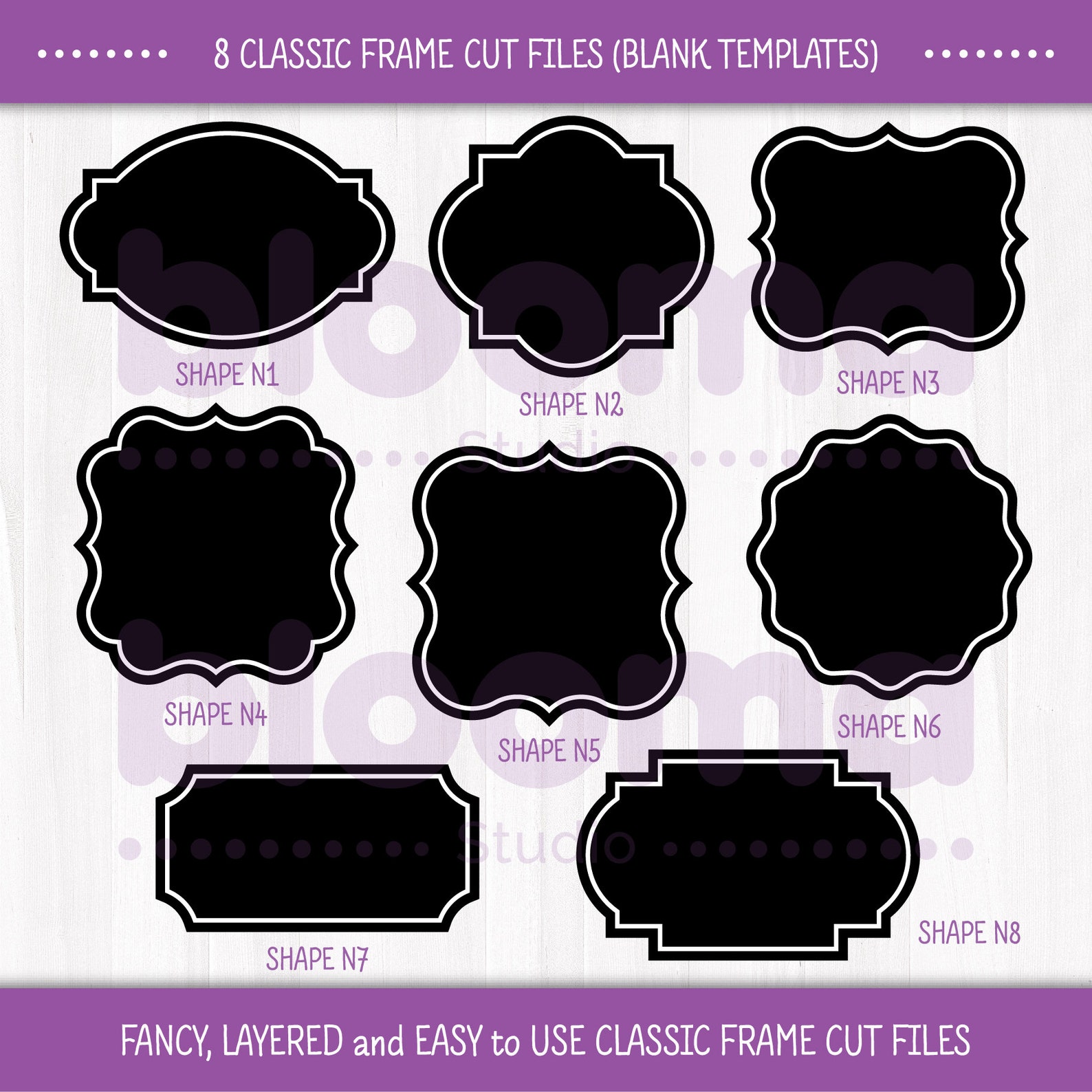 Classic Frames SVG Labels Svg Tags Svg Decorative Frame - Etsy UK