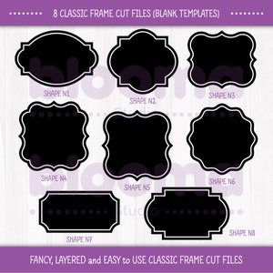 Classic Frames SVG, Labels Svg, Tags Svg, Decorative Frame Svg, Vector ...