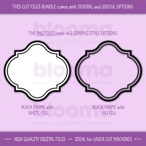 Classic Frames SVG, Layered Sign Svg, Laser Cut File, Frame Clipart ...