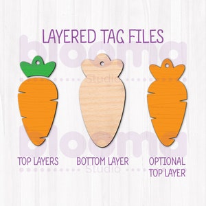 Carrot Tag Svg, Carrot Basket Tag Svg, Easter Name Tags Laser File ...