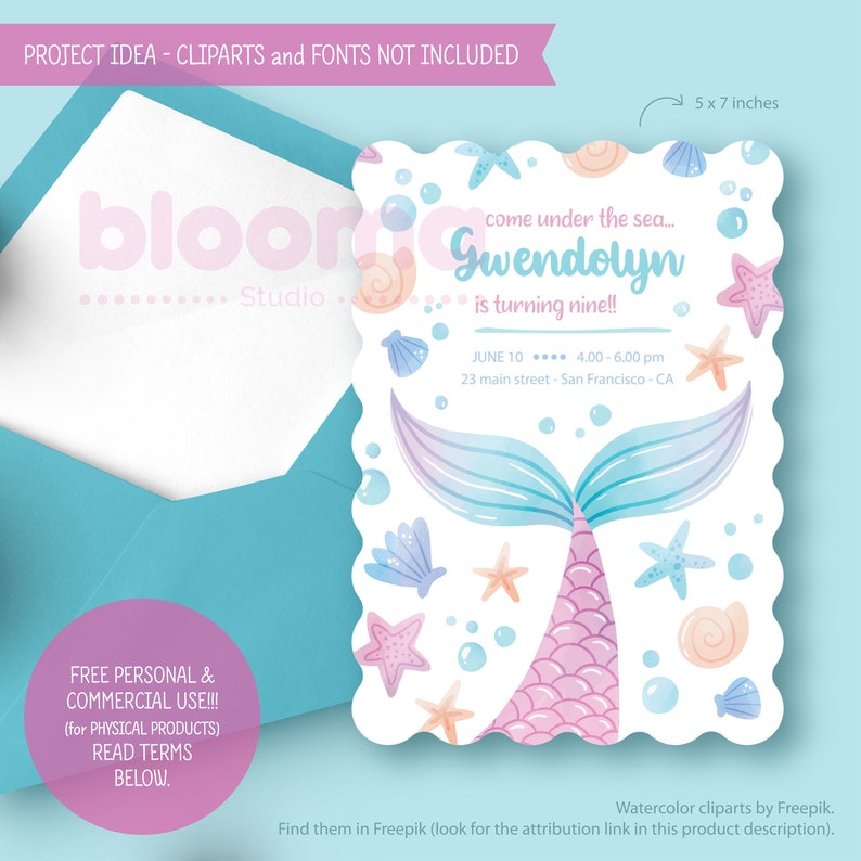 Wave Invitations SVG Scallop Invitation Template Wave Invite - Etsy