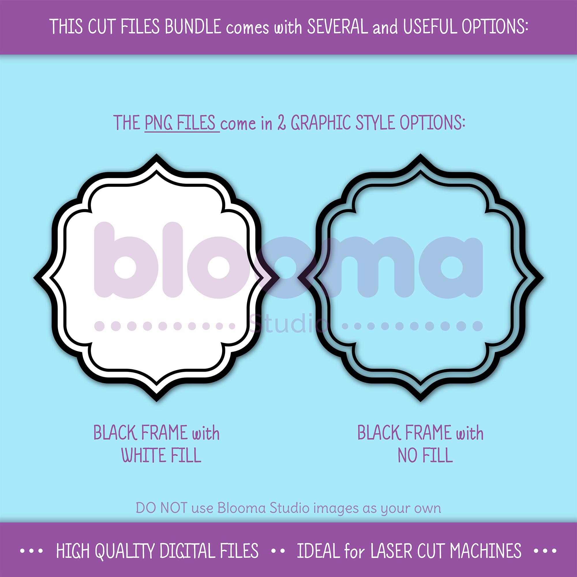 Classic Frames SVG, Layered Frame Svg, Sign Svg, Labels Svg, Laser Cut ...