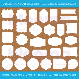 44 Colors Frame Clipart Set, Planner Frame PNG and JPG Files ...